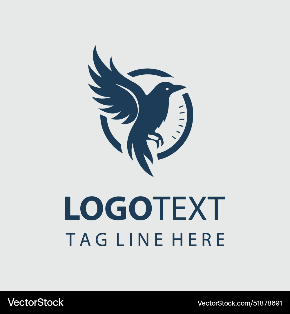 Crow logo Royalty Free Vector Image - VectorStock