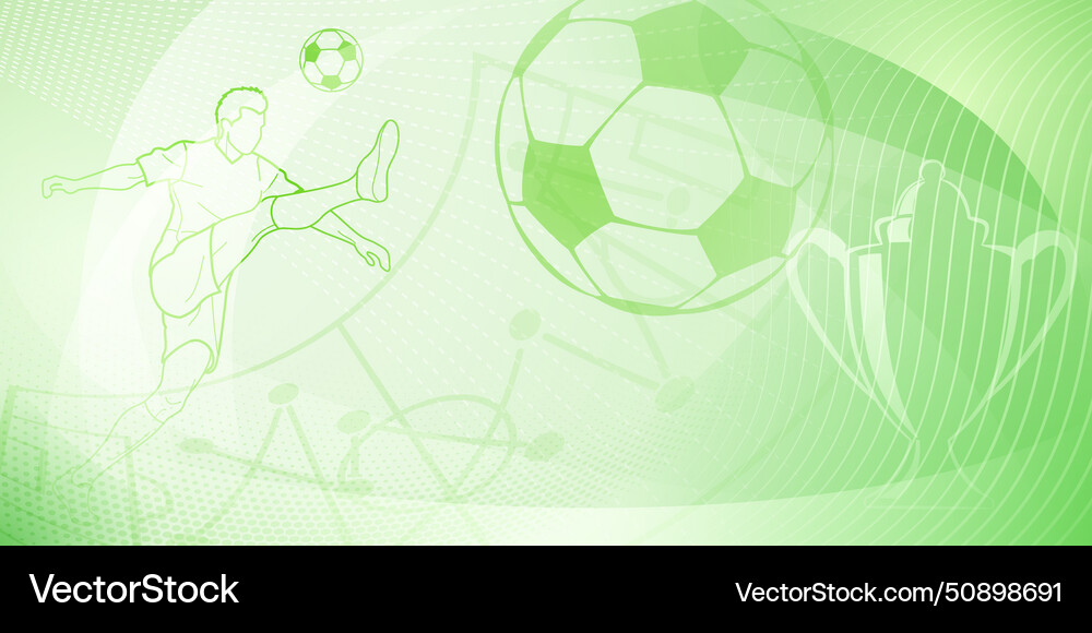 Football themed background Royalty Free Vector Image