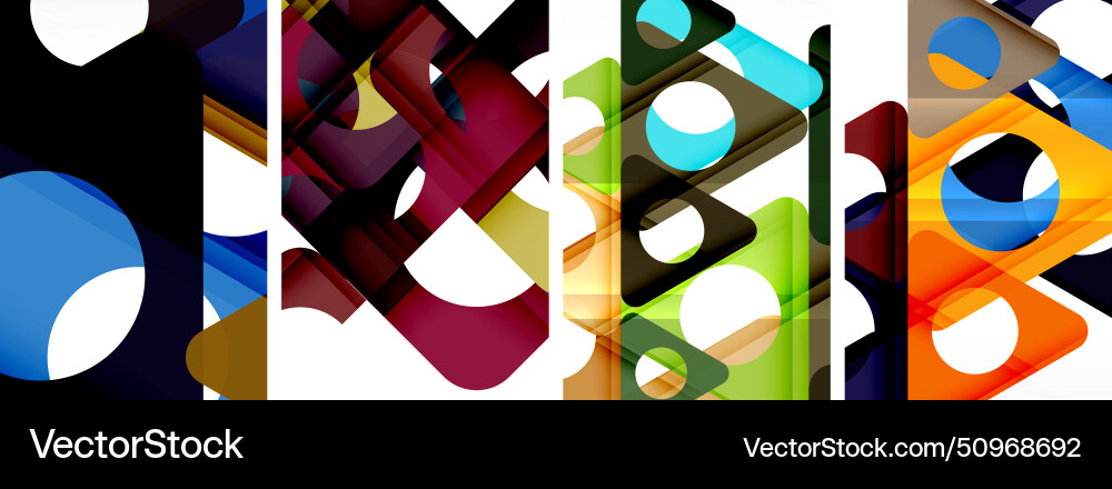 Abstract background set featuring captivating Vector Image