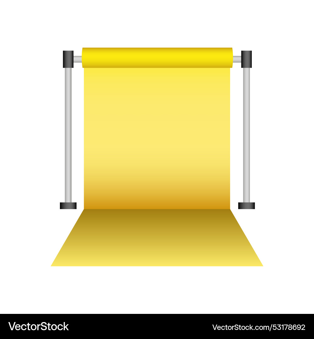 Canvas on light background banner for the studio Vector Image