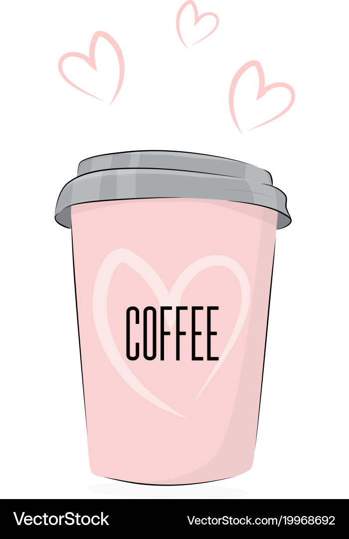 Cute Coffee Drink Royalty Free Vector Image - VectorStock