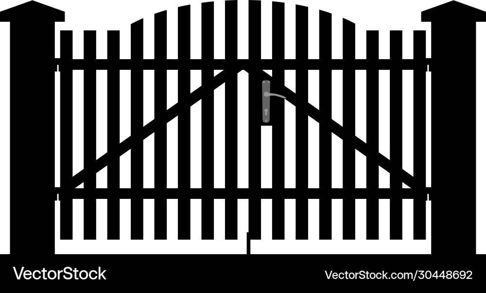 Gate house Royalty Free Vector Image - VectorStock