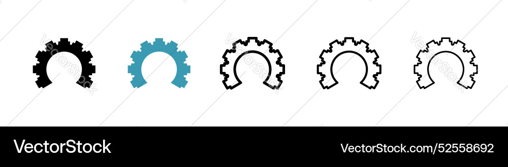 Open source icon set on white background Vector Image