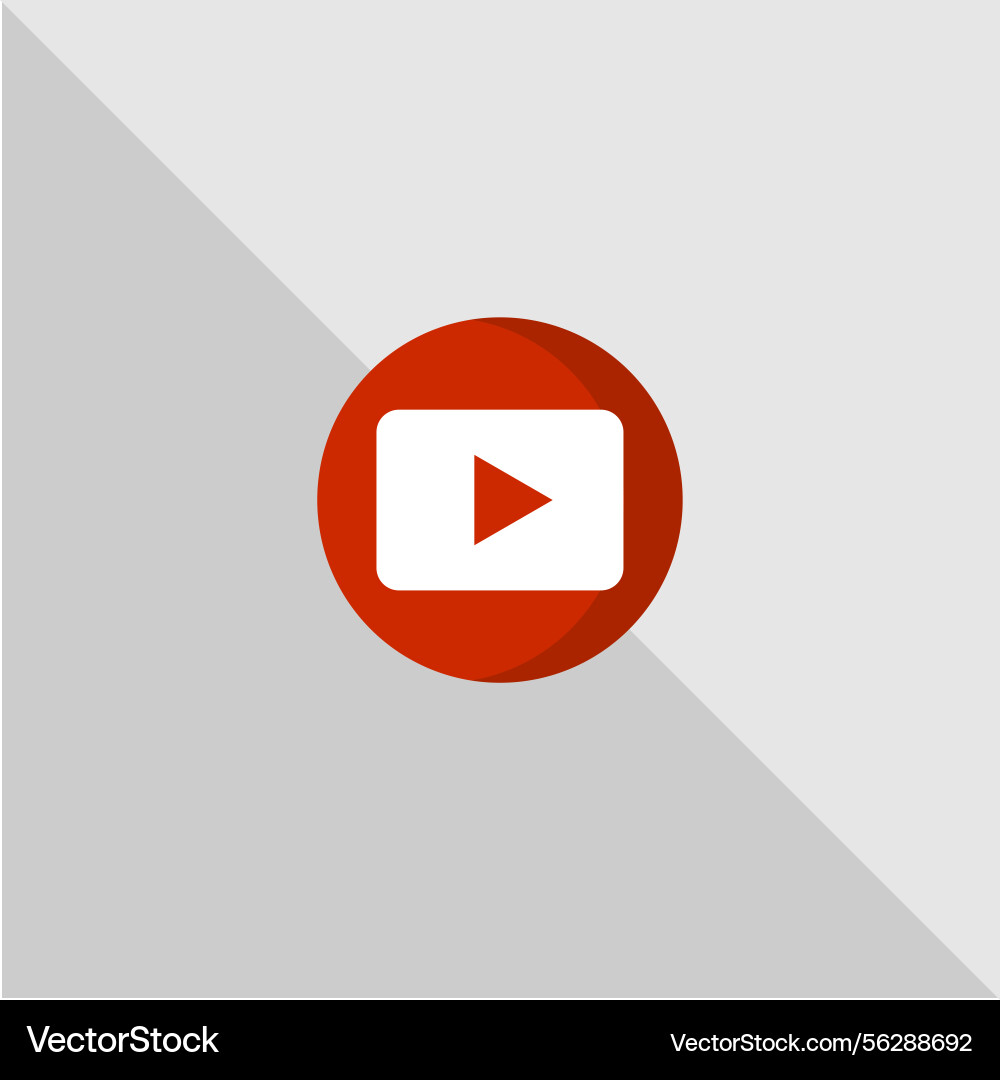 Play button icon Royalty Free Vector Image - VectorStock