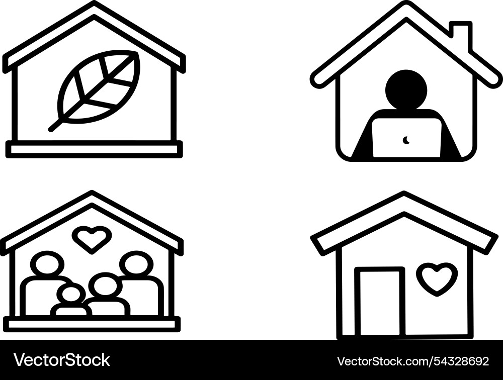 Premium home icon eps files for designers Vector Image