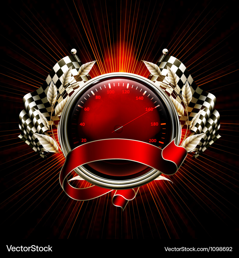 Racing Awards Emblem Royalty Free Vector Image