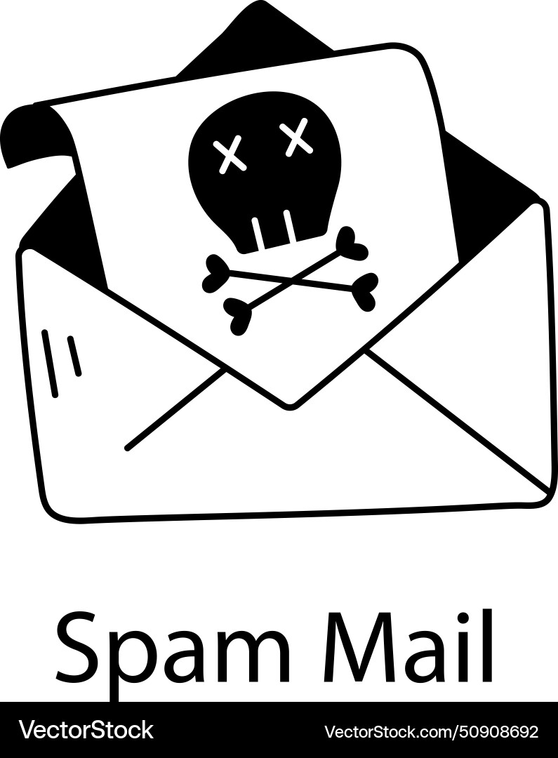 Spam mail Royalty Free Vector Image - VectorStock