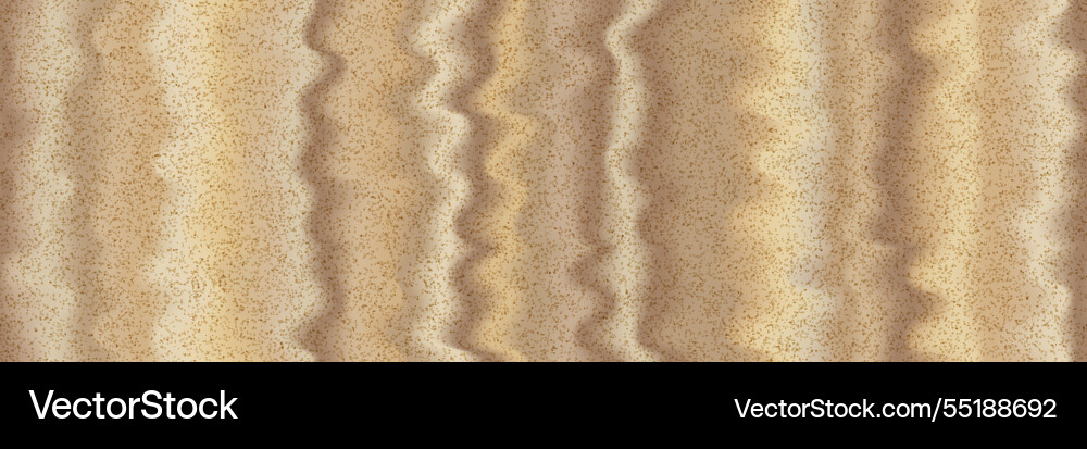 Striped wavy sandstone bg with grainy texture Vector Image