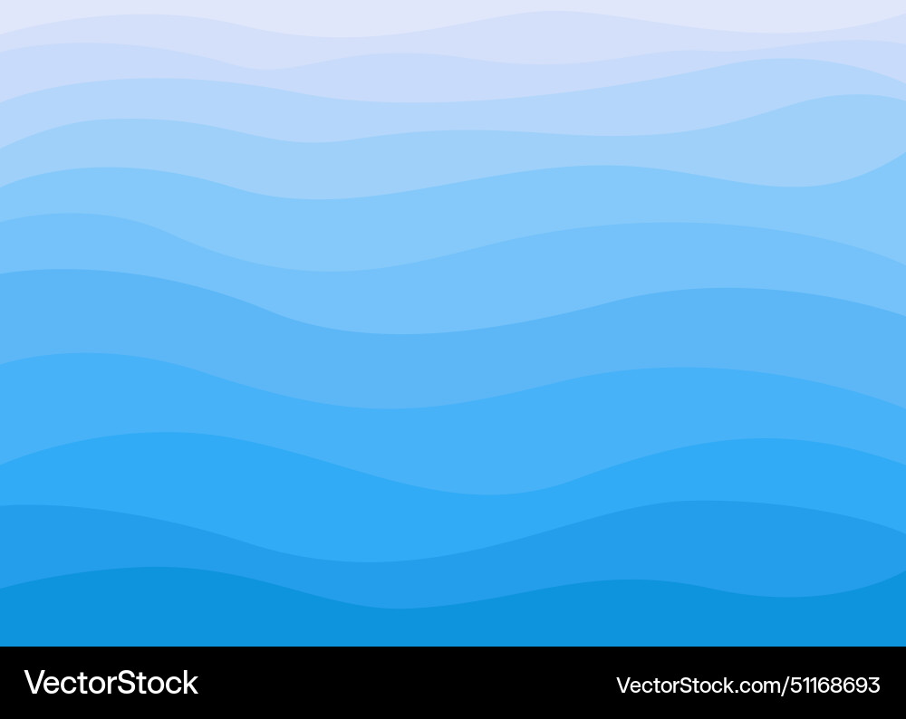 Blue water wave pattern sea river ocean Royalty Free Vector
