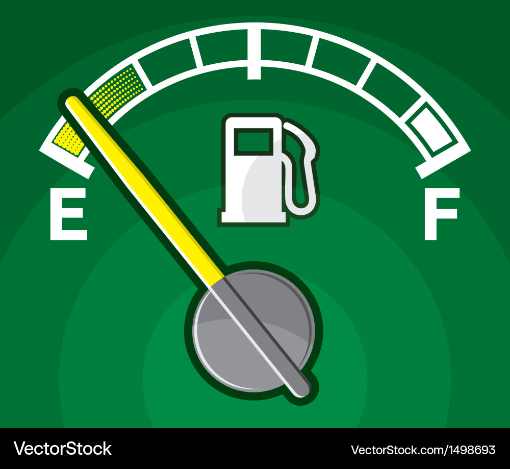 Car gas tank indicator Royalty Free Vector Image