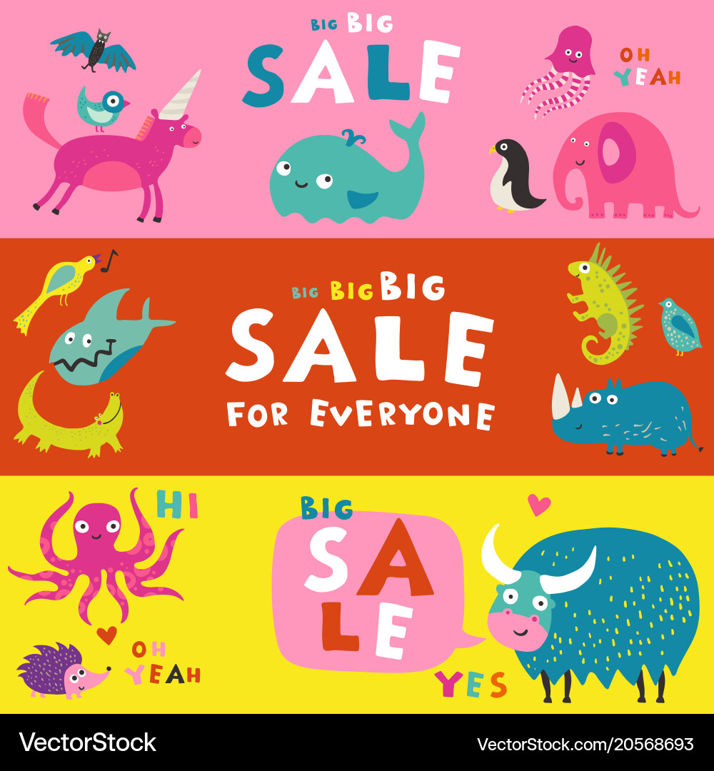 Colorful ABC Banners - Kids Learning Royalty Free Vector