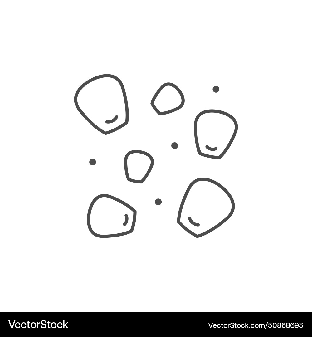 Corn kernels line outline icon Royalty Free Vector Image