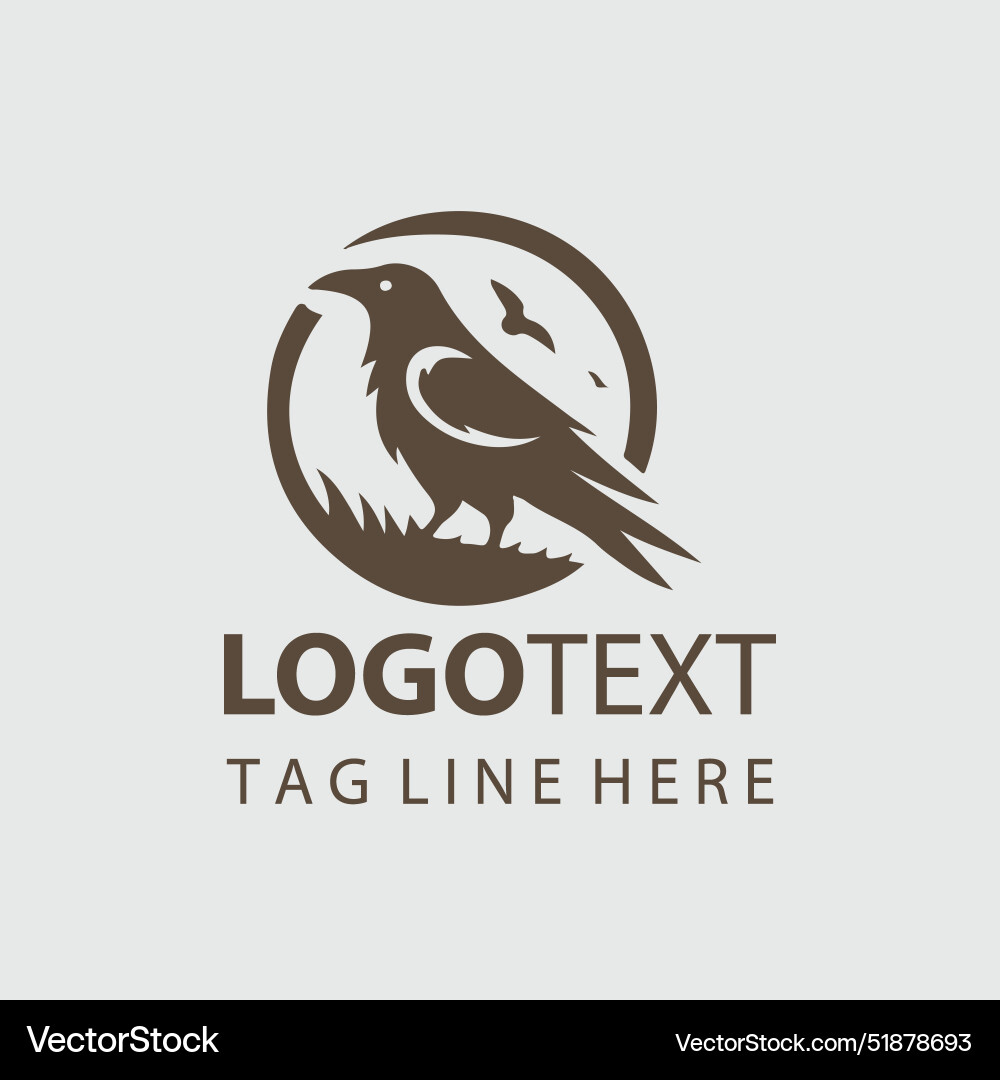 Crow logo Royalty Free Vector Image - VectorStock
