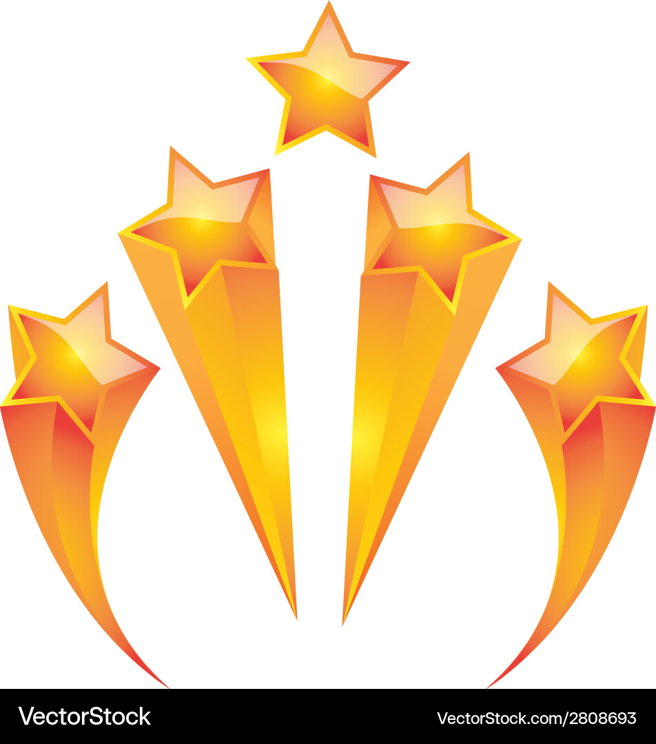 Gold star Royalty Free Vector Image - VectorStock