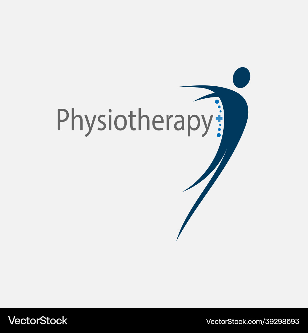 Physio logo design Royalty Free Vector Image - VectorStock