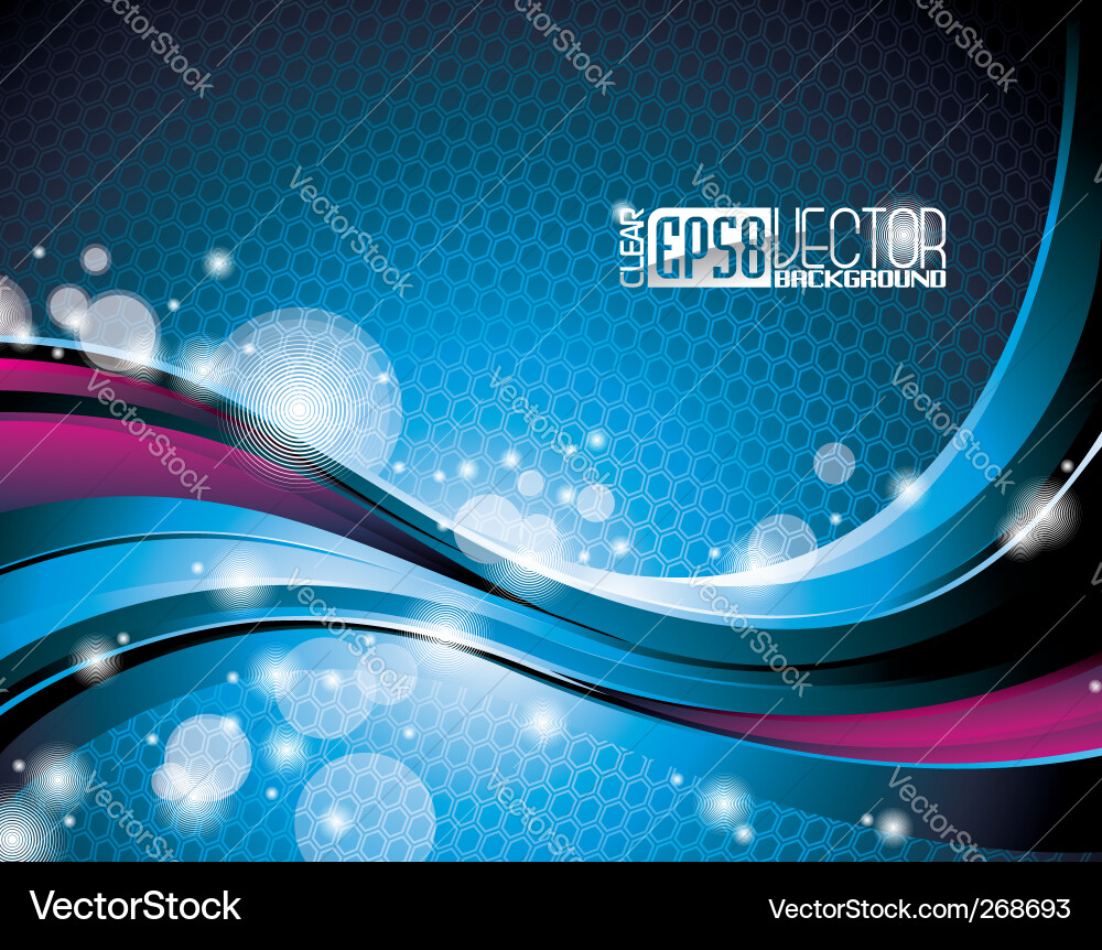 Wave background Royalty Free Vector Image - VectorStock