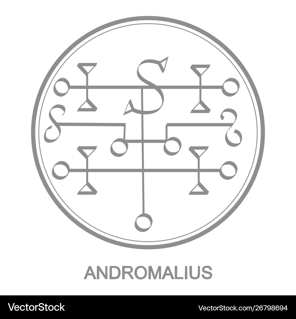 Andromalius Sigil - Demon Symbol Royalty Free Vector Image