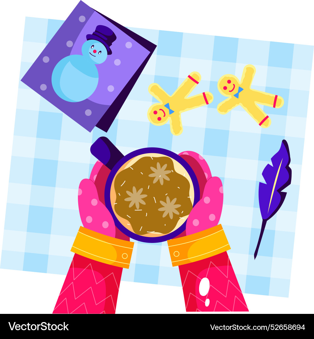 Hot chocolate Royalty Free Vector Image - VectorStock