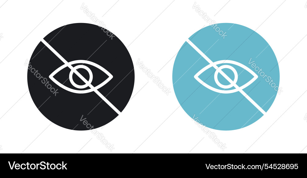 Blindness icon Royalty Free Vector Image - VectorStock