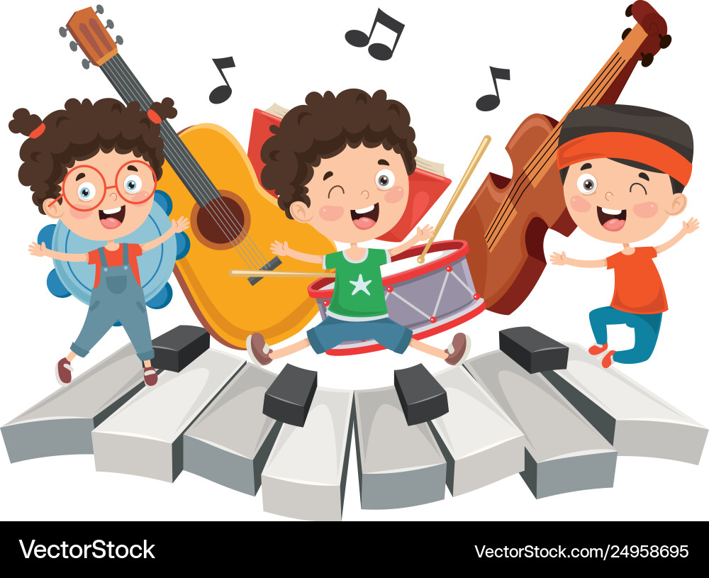 Children music Royalty Free Vector Image - VectorStock