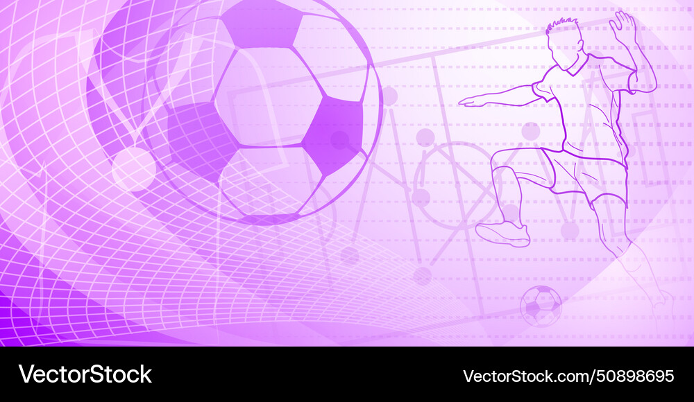 Football themed background Royalty Free Vector Image