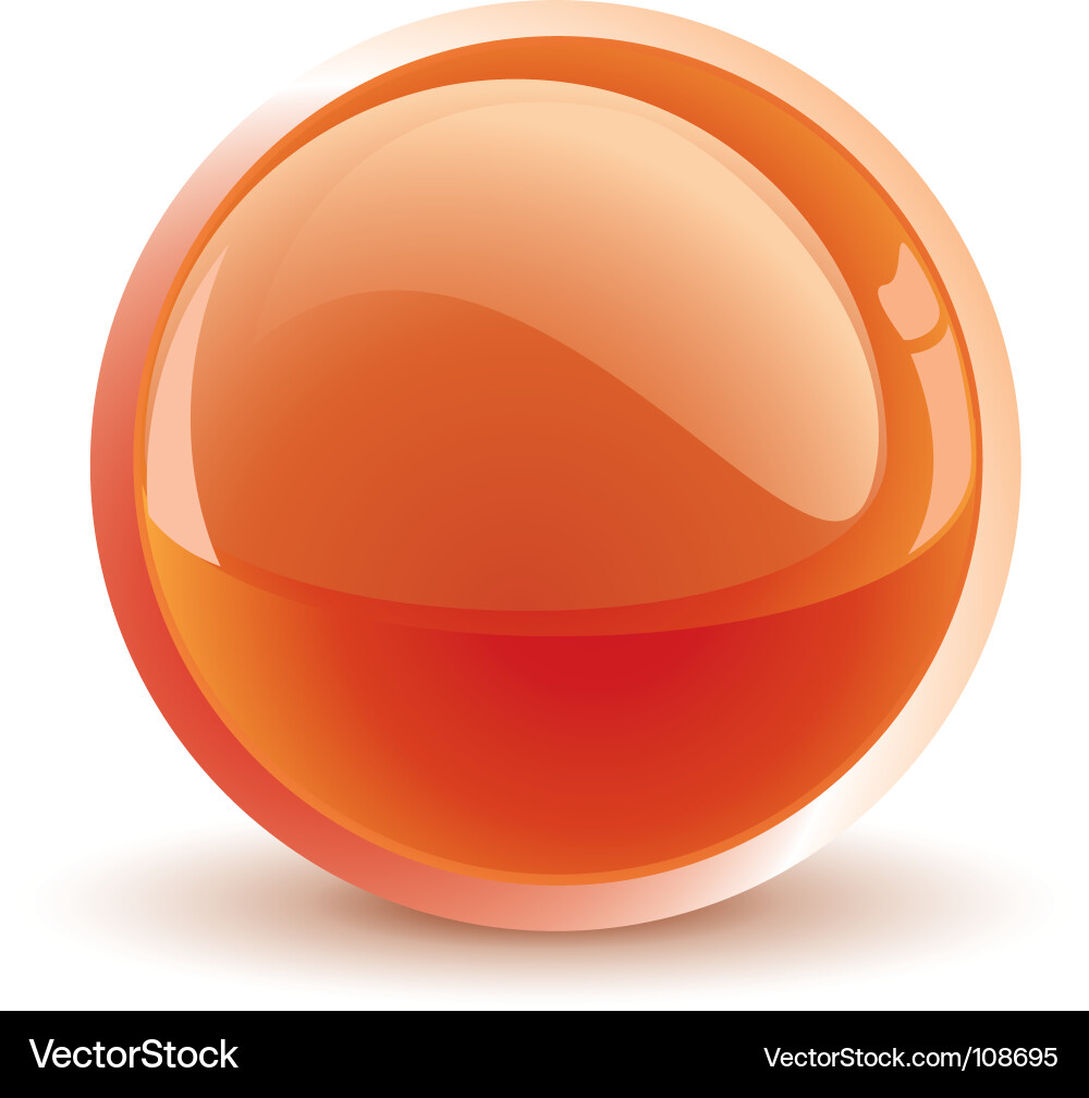 Glossy 3D Sphere Royalty Free Vector Image - VectorStock
