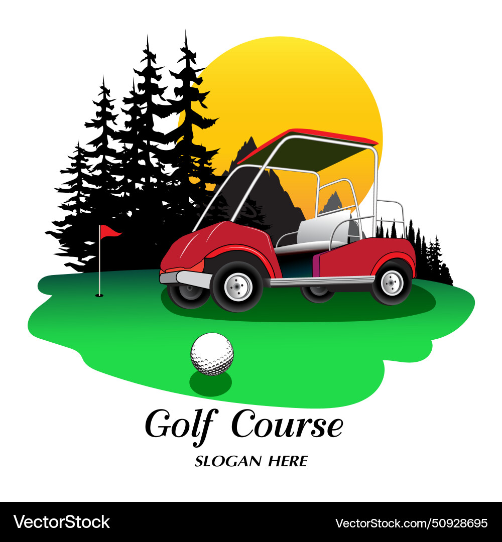 Logo golf course Royalty Free Vector Image - VectorStock
