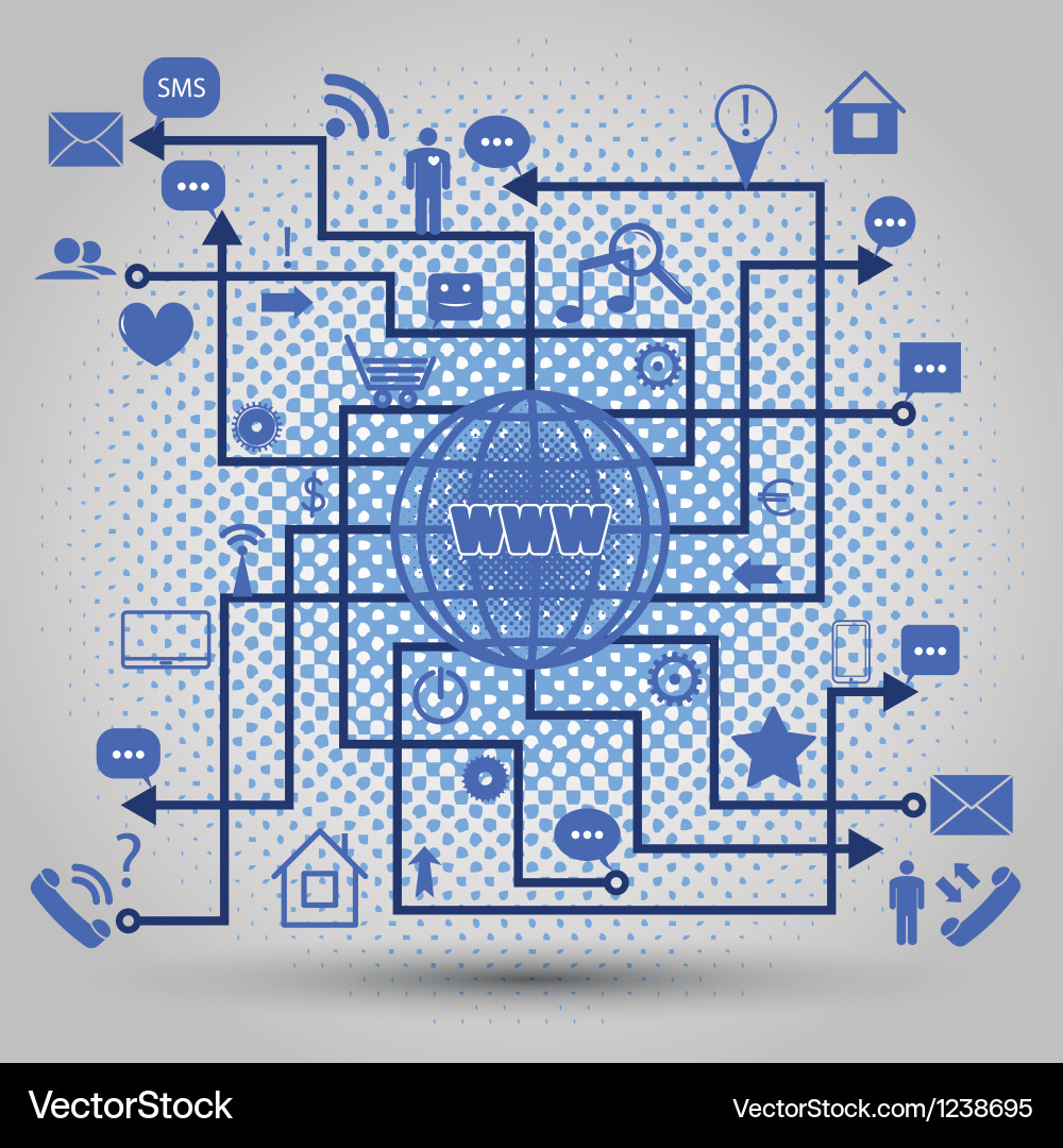 Social media elements Royalty Free Vector Image