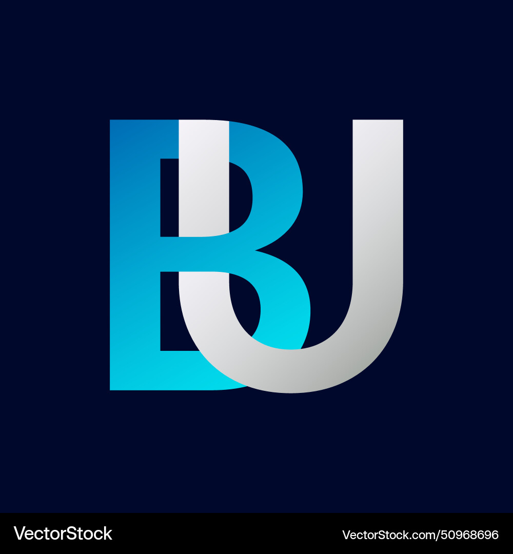 Bu letter logo template design Royalty Free Vector Image