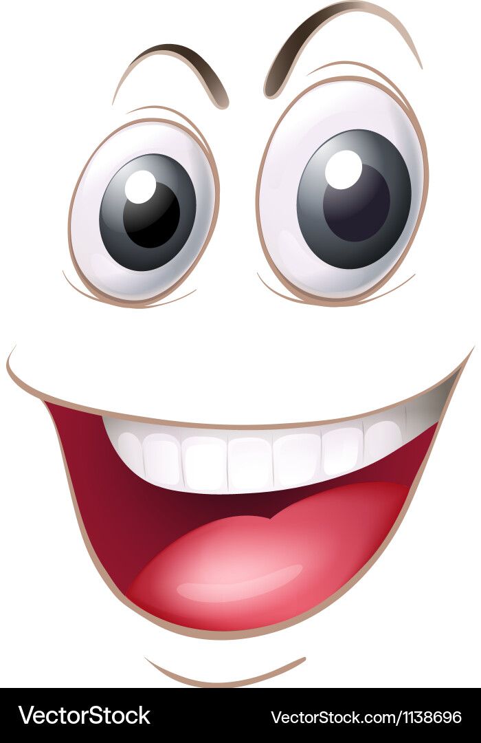 Cartoon face Royalty Free Vector Image - VectorStock