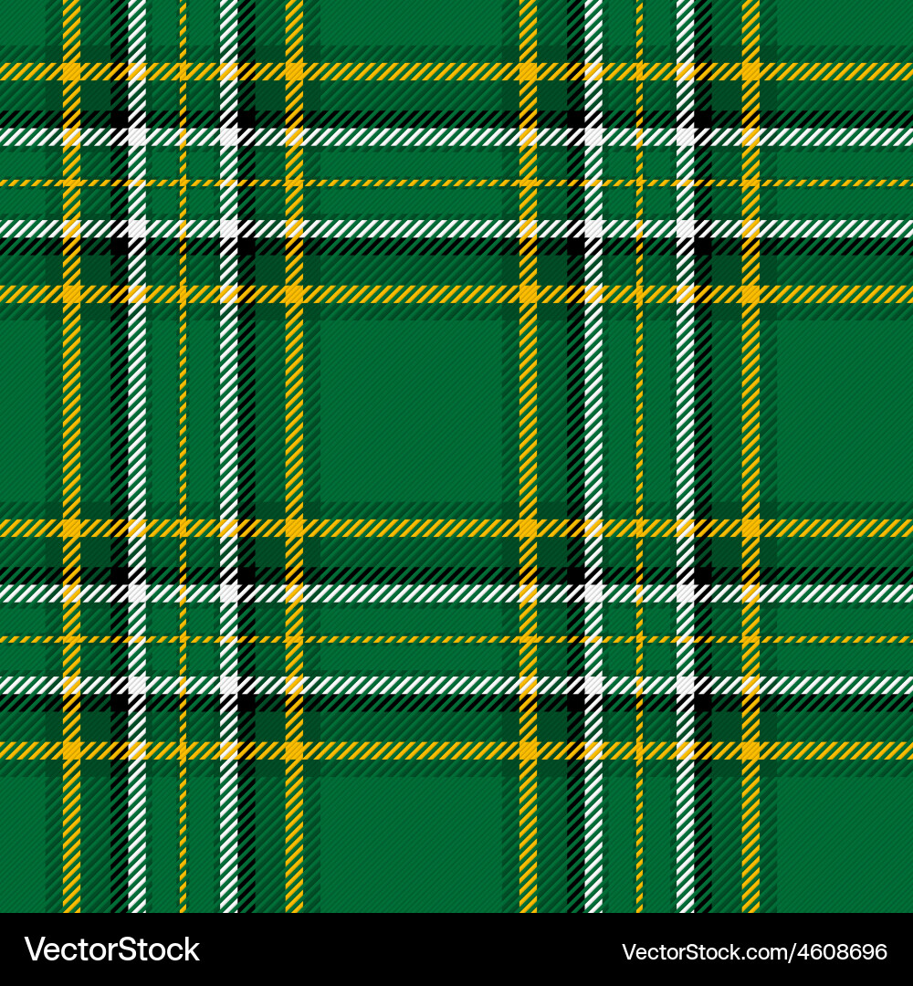 Irish national tartan Royalty Free Vector Image
