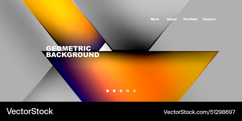 Flowing bright neon gradients geometric abstract Vector Image