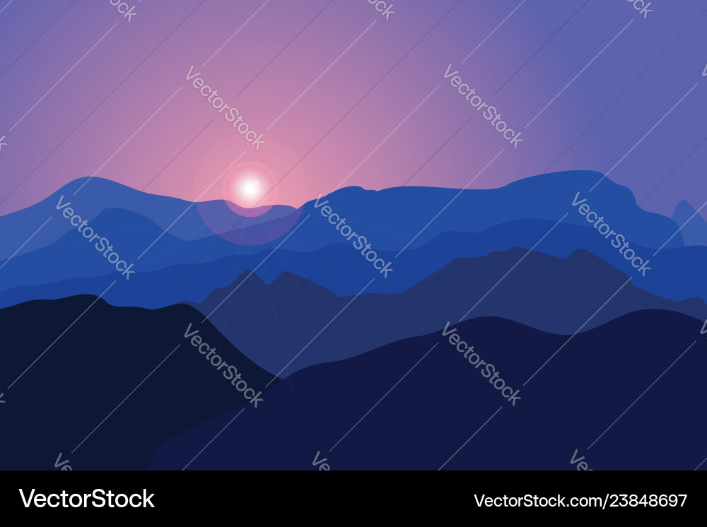 Mountains Royalty Free Vector Image - VectorStock