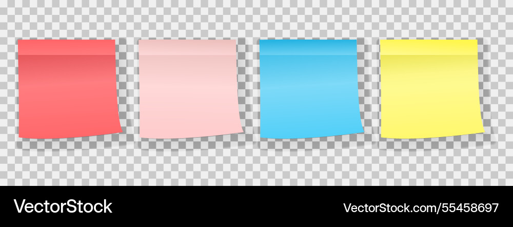 Post note sticker paper sticky Royalty Free Vector Image