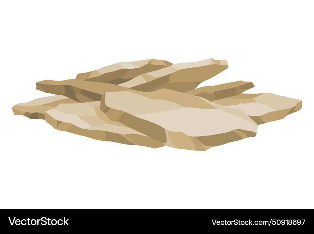 Sandstone building material of stone Royalty Free Vector