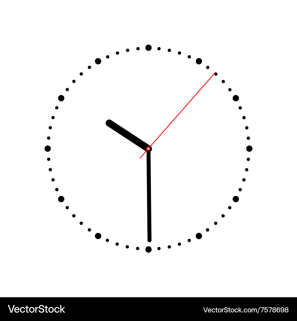 Clock icon jpeg Royalty Free Vector Image - VectorStock