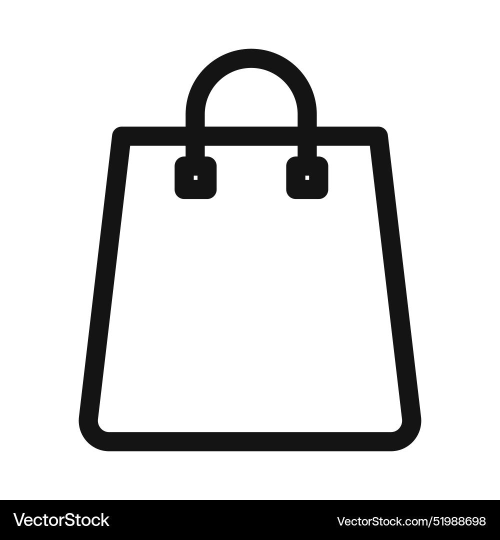 E-commerce shopping bag icon ideal for retail Vector Image