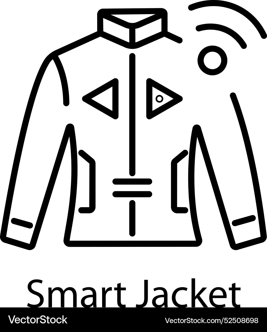 Smart jacket Royalty Free Vector Image - VectorStock