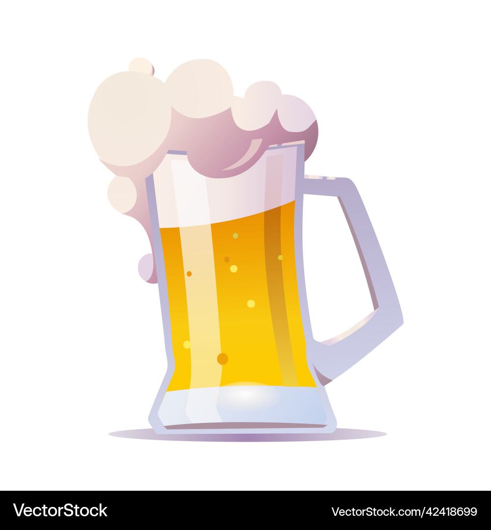 Beer mug cartoon Royalty Free Vector Image - VectorStock