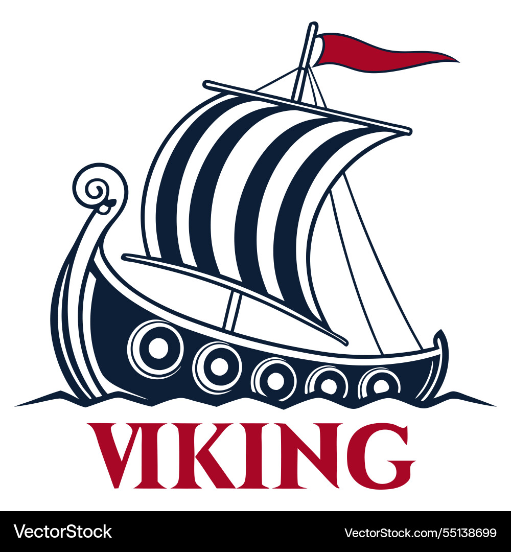 Bold viking logo Royalty Free Vector Image - VectorStock