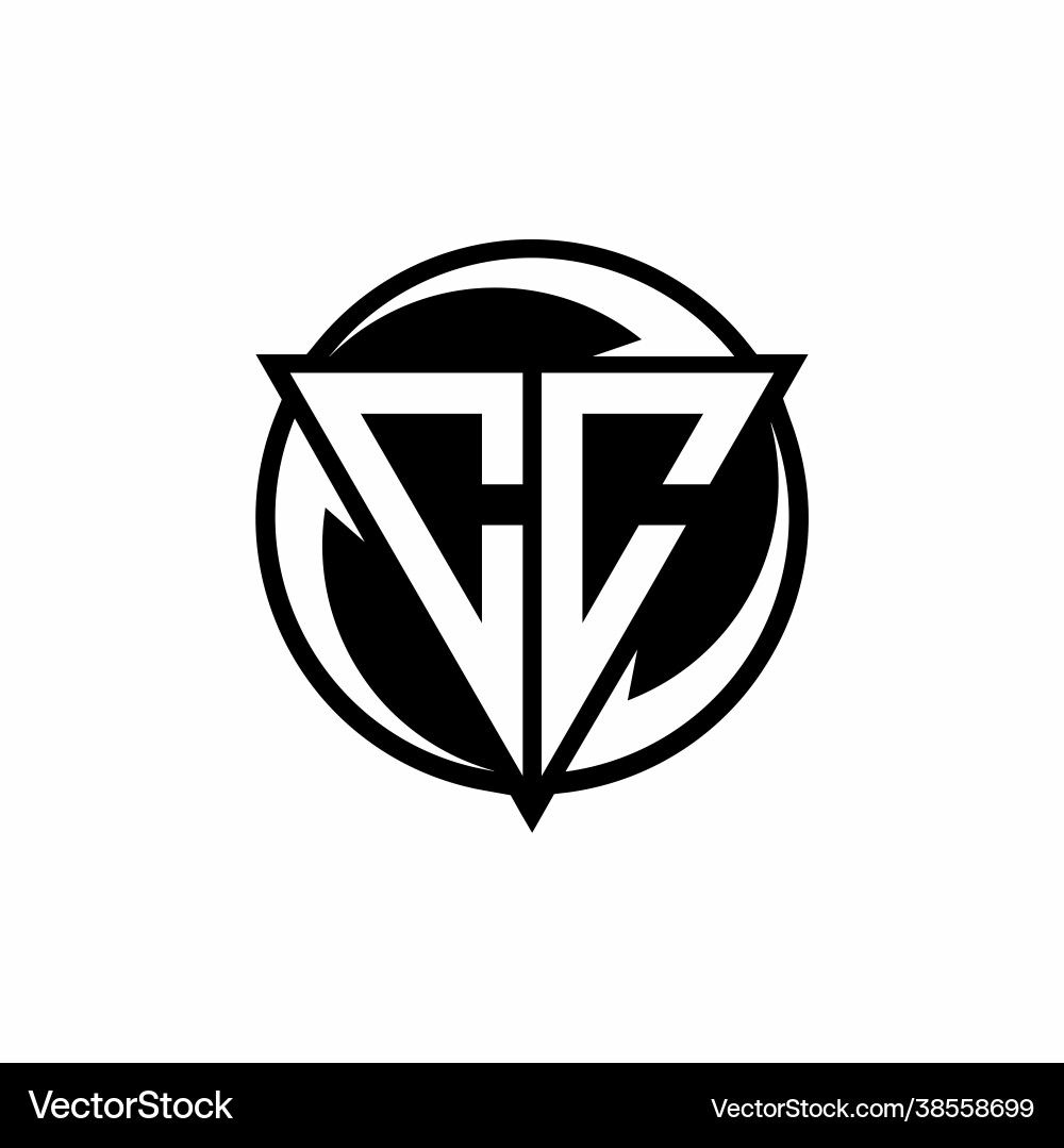 Cc logo monogram design template Royalty Free Vector Image