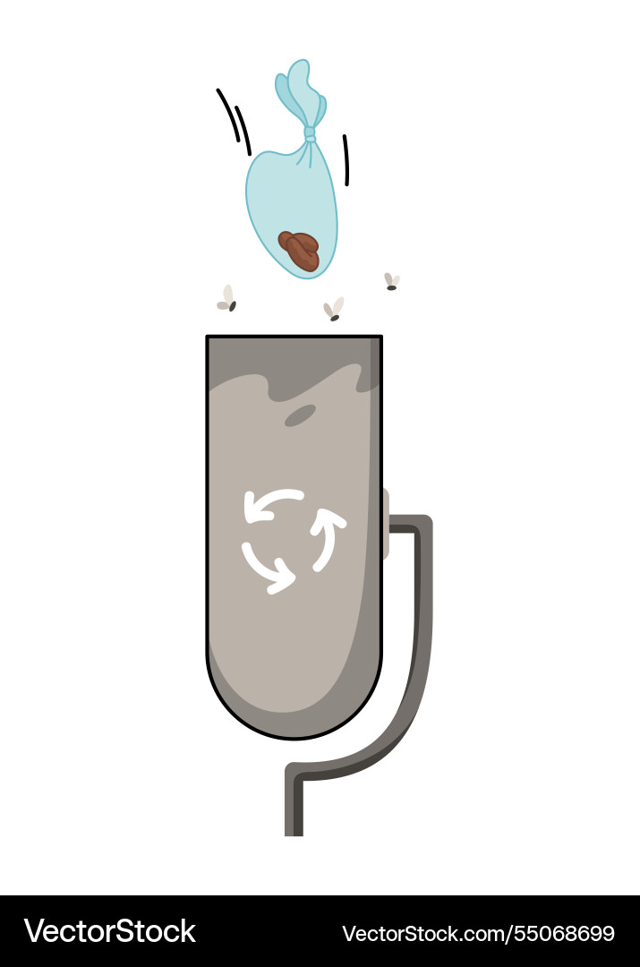 Dog poo clean up one step infographic Royalty Free Vector