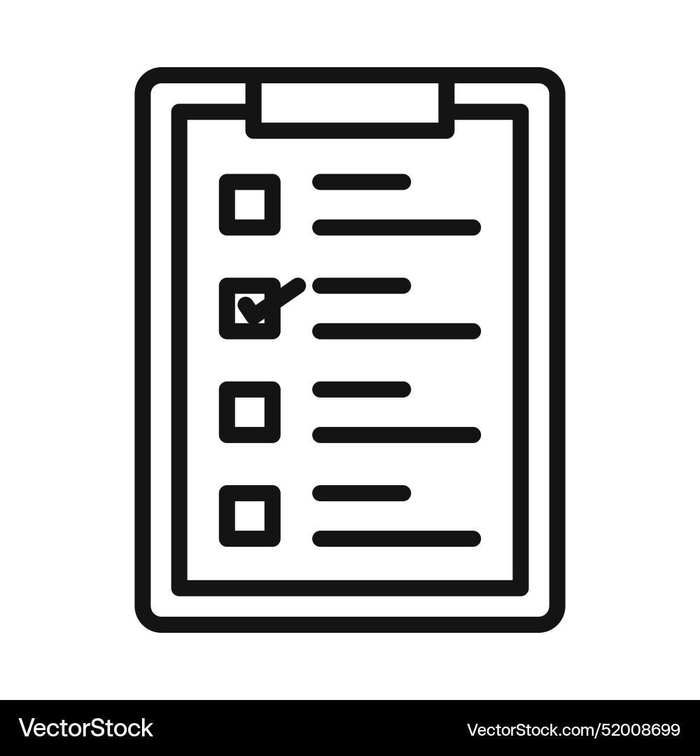 Exam test icon ideal for education tools Vector Image