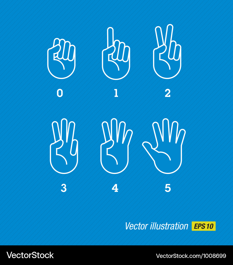 Zero Finger Vector Images (over 430)