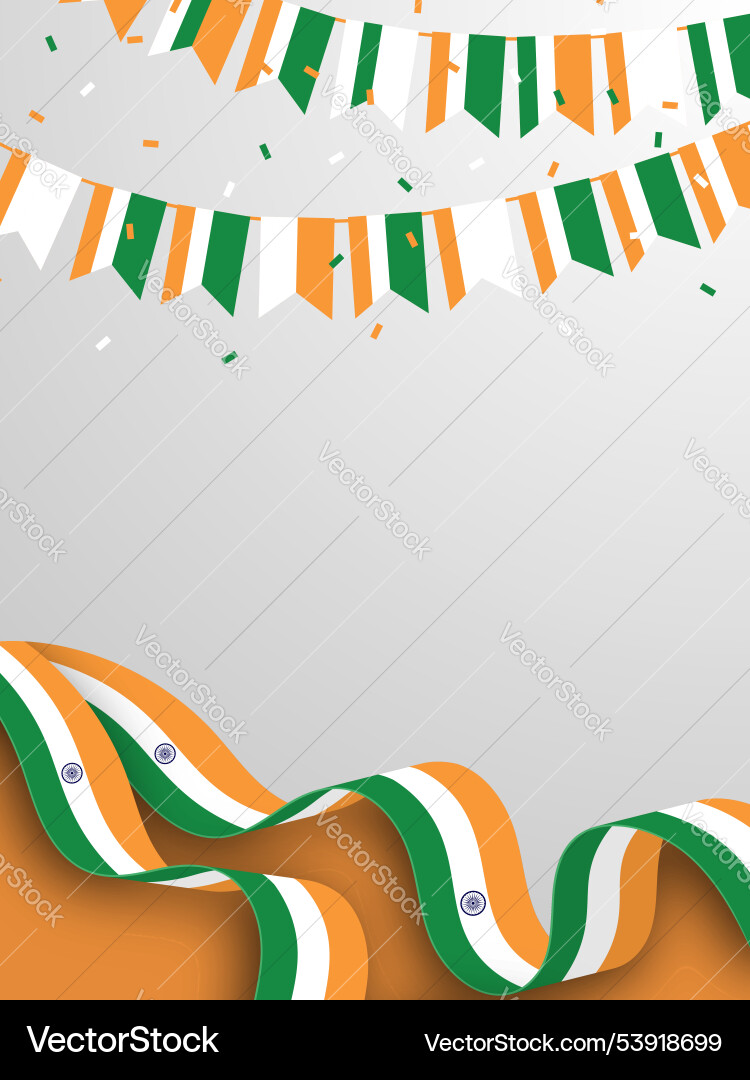 India background for festivals and national days Vector Image
