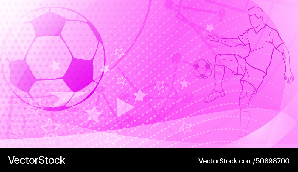 Football themed background Royalty Free Vector Image