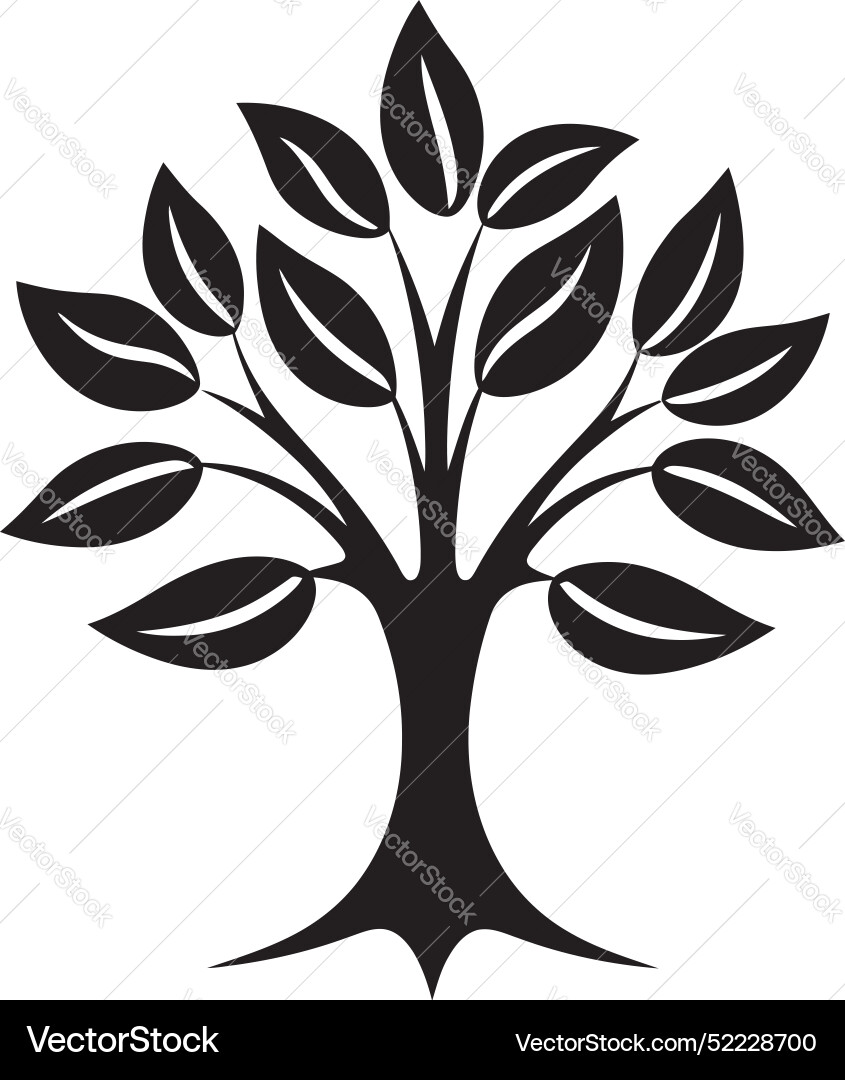 Green legacy dynamic logo design for tree Vector Image