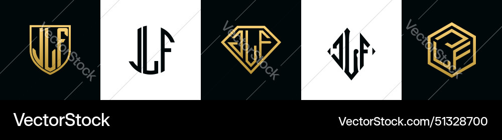 Jlf Logo Letter Jlf Law Firm Logo Design Stock Vector (Royalty Free