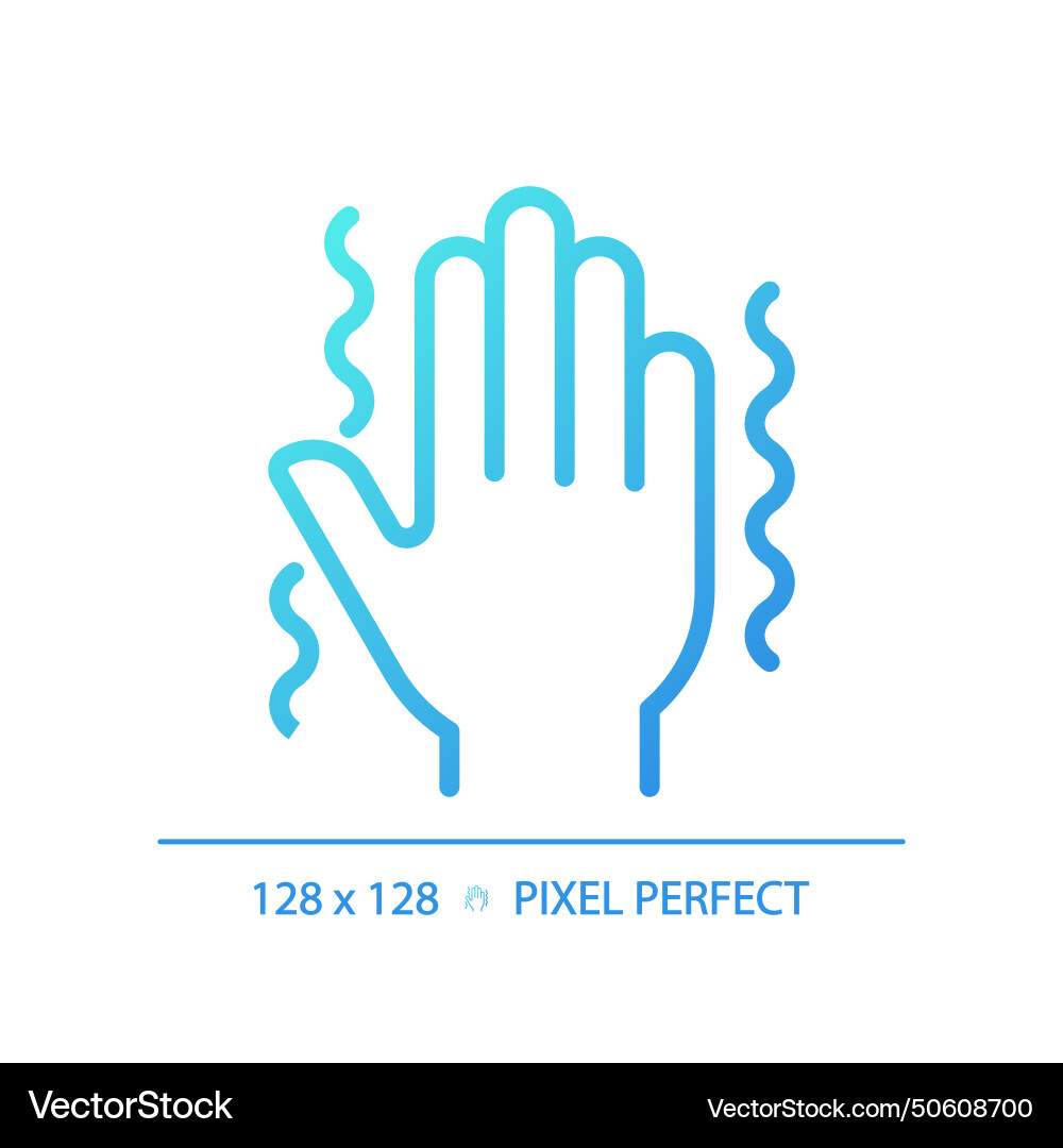 Parkinsons disease gradient linear icon Royalty Free Vector