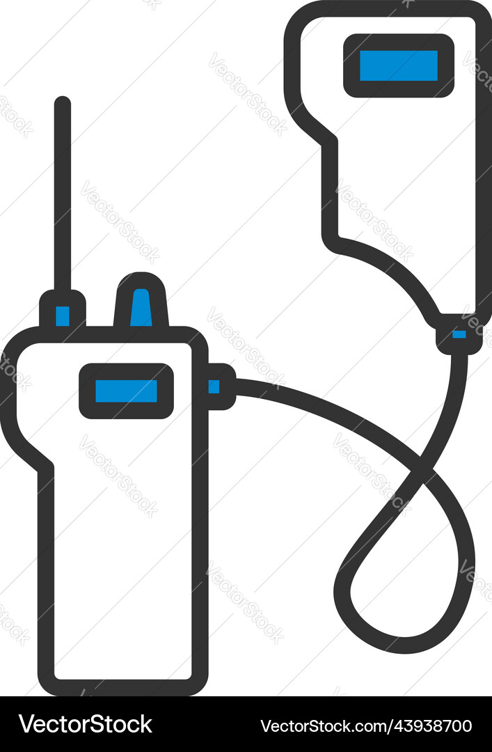 Police radio icon Royalty Free Vector Image - VectorStock